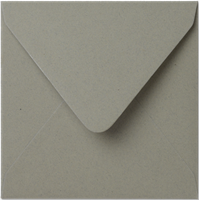 Envelop Fabric 14 x 14 cm Cotton Grey Palmpapier