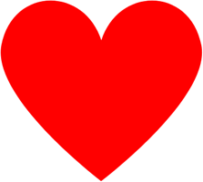 Sluitzegel Hartje Rood Palmpapier