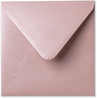 Envelop Metallic 14 x 14 cm rose Palmpapier